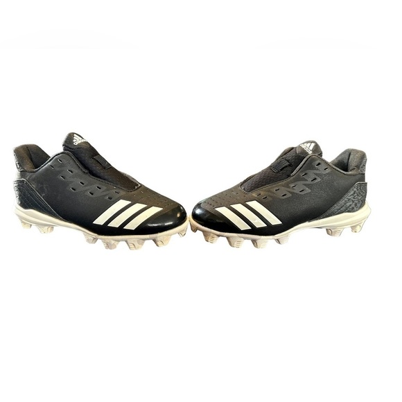 adidas | Shoes | Adidas Icon 4 Youth Baseball Cleats Black White Size ...